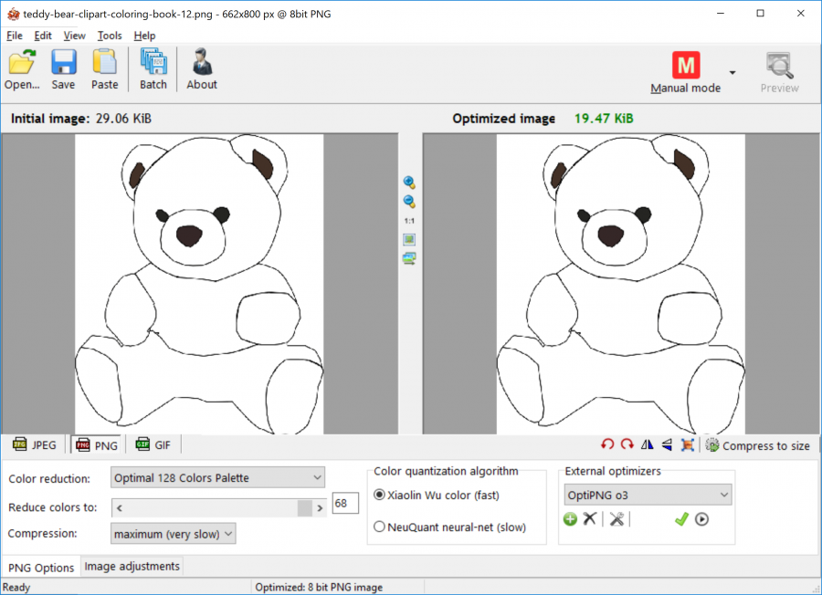 png manual settings | RIOT - Radical Image Optimization Tool